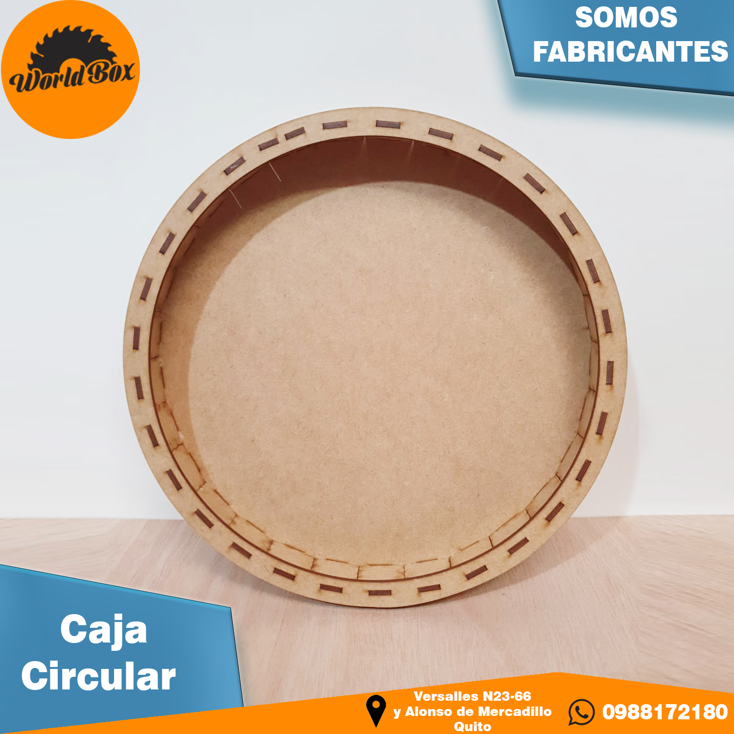 Caja circular - WORLD BOX