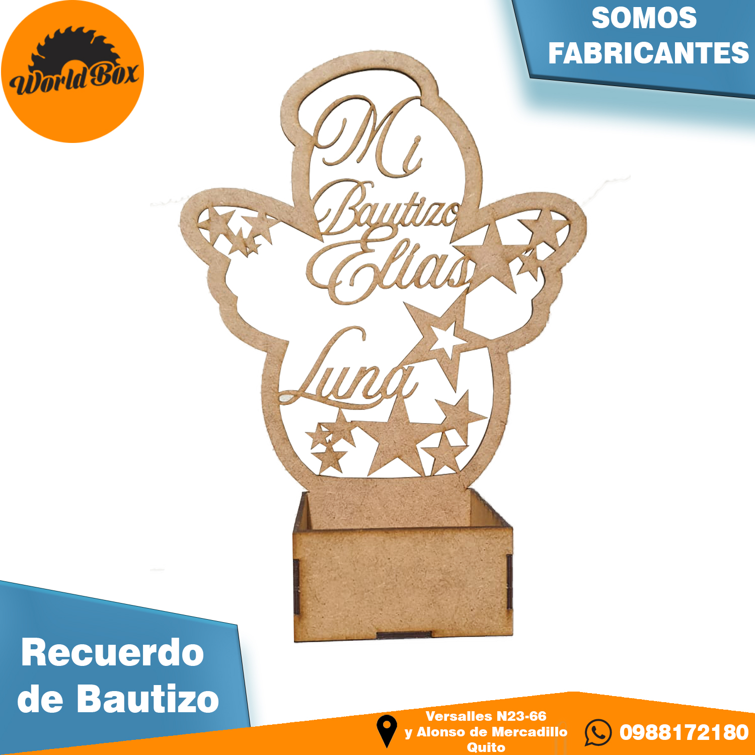 Recuerdo Bautizo - WORLD BOX