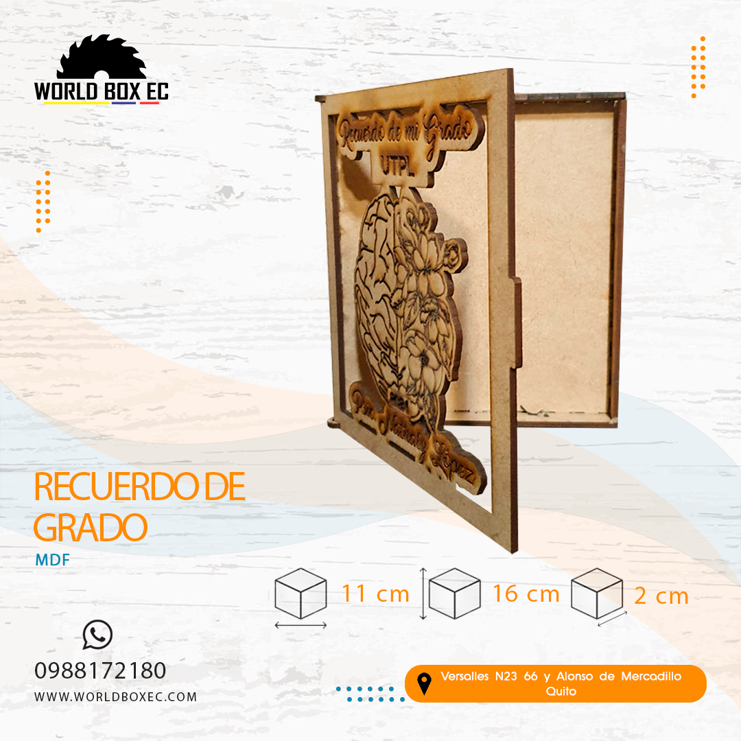 Recuerdo de grado - WORLD BOX